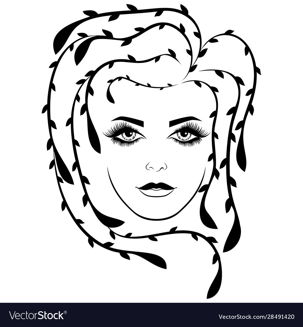 Abstract beautiful and sensual lady Royalty Free Vector