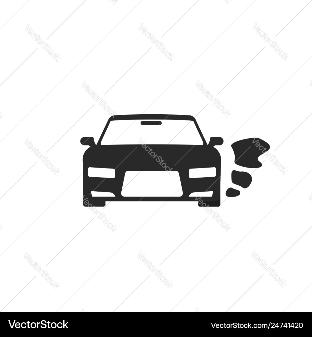 Car or vehicle engine running icon black Vector Image