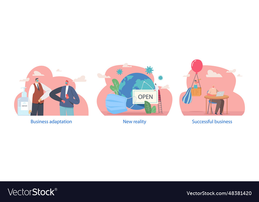 Isolated elements with characters perform scenes Vector Image Isolated elements with characters perform scenes Vector Image