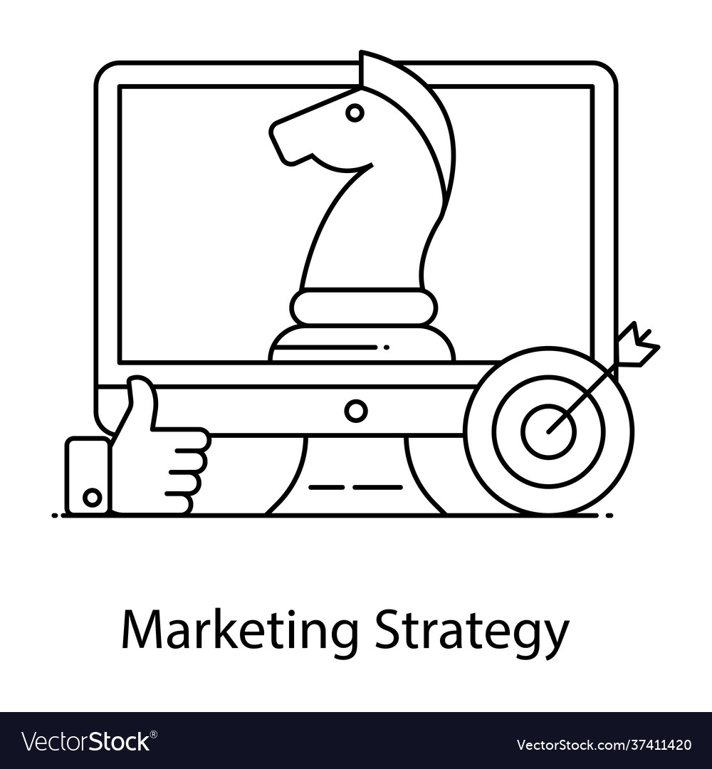 Marketing strategy Royalty Free Vector Image - VectorStock