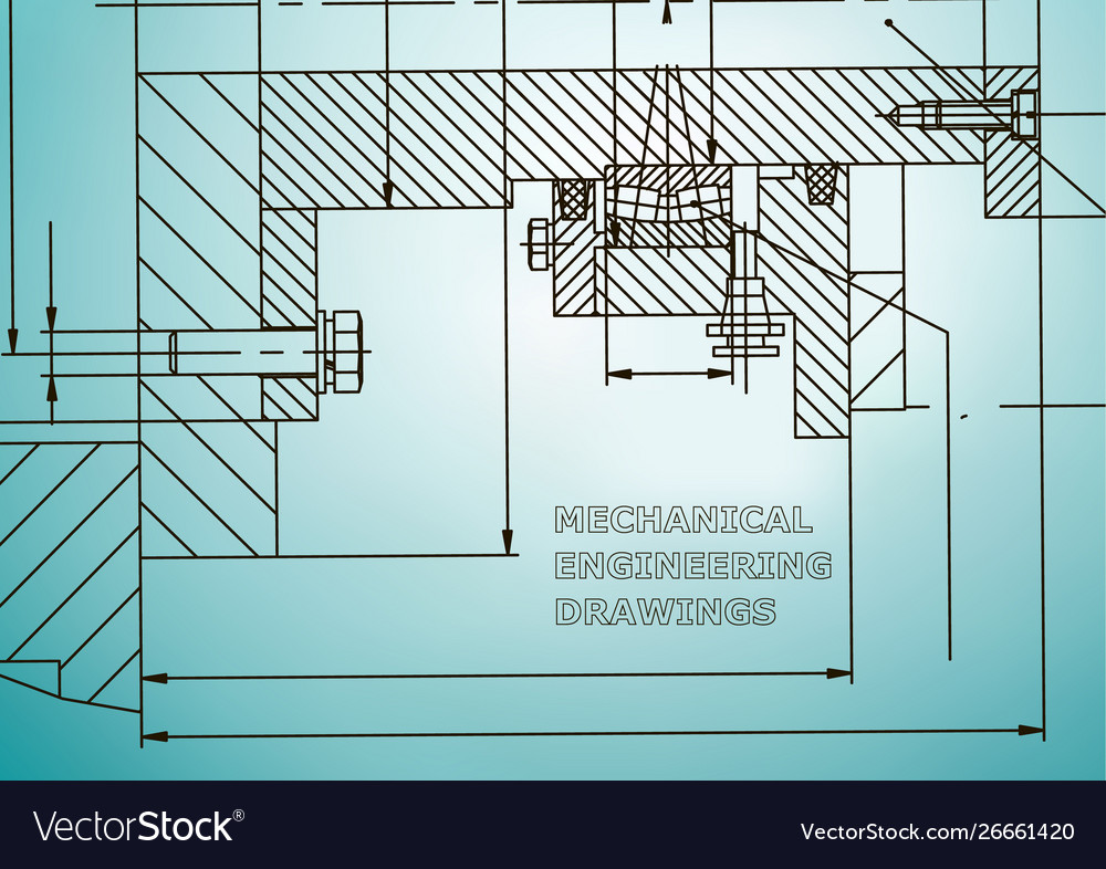 Mechanical engineering technical backgrounds Vector Image