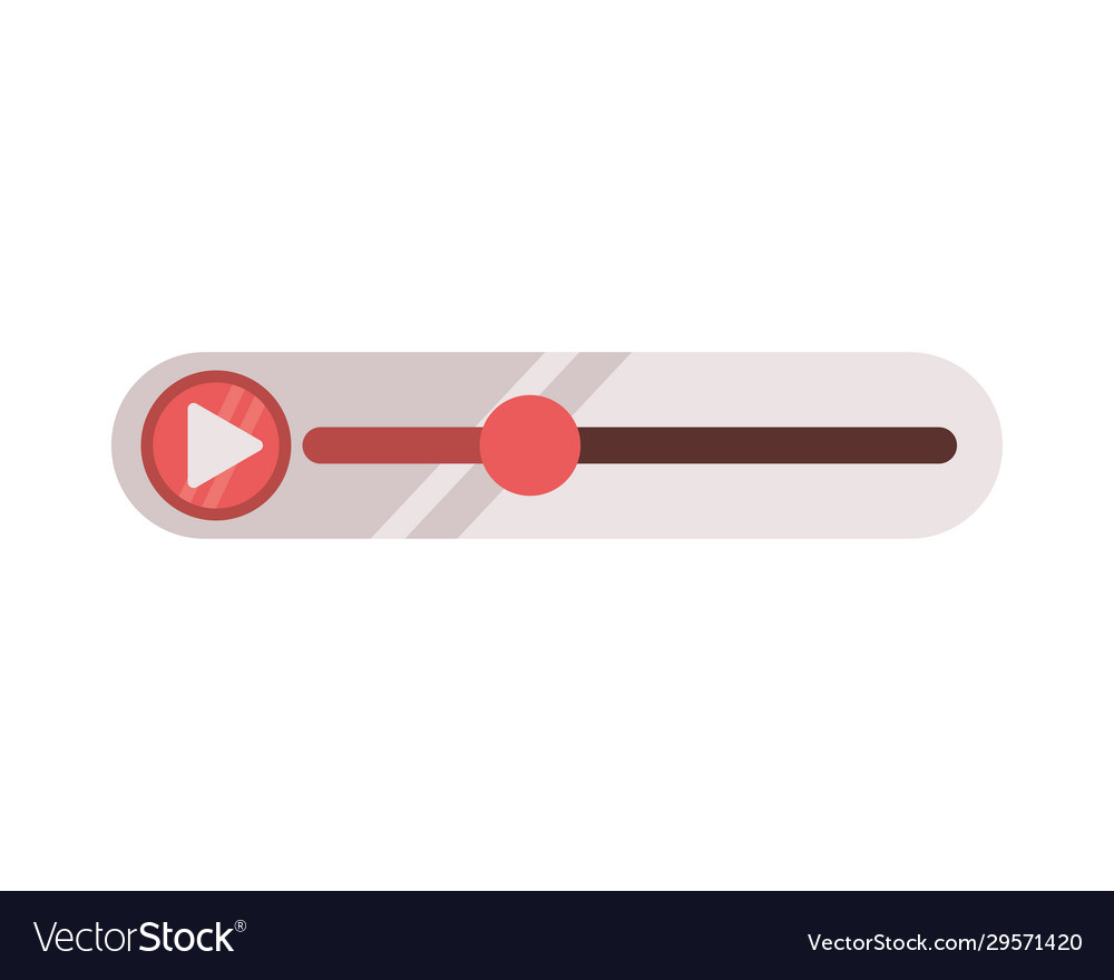 Media player progress bar icon Royalty Free Vector Image Media player progress bar icon Royalty Free Vector Image