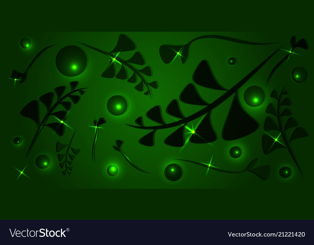 Pattern from the color of green moss of plant Vector Image
