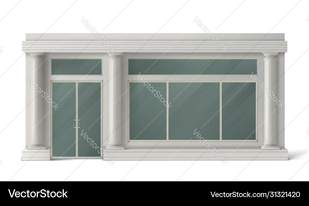 Store front shop or boutique facade Royalty Free Vector