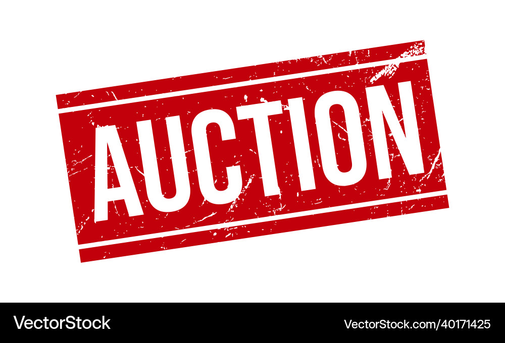 Auction rubber stamp grunge stamp seal Royalty Free Vector