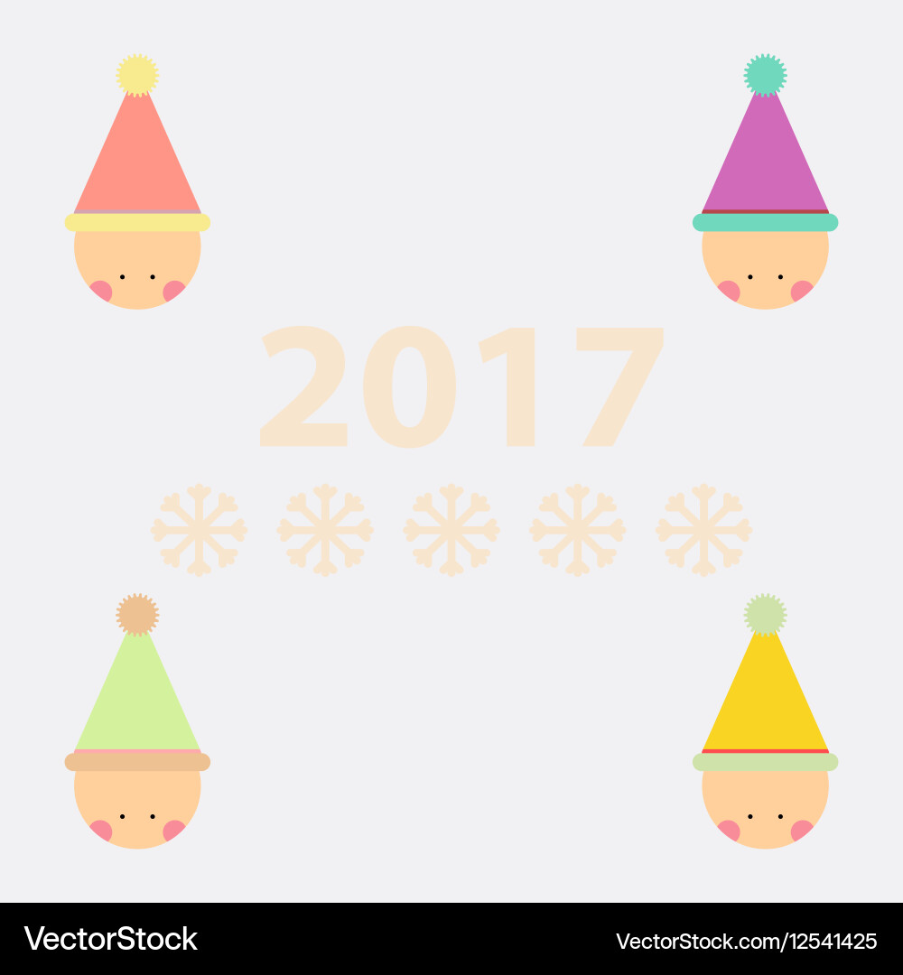 Collection of kid head Royalty Free Vector Image
