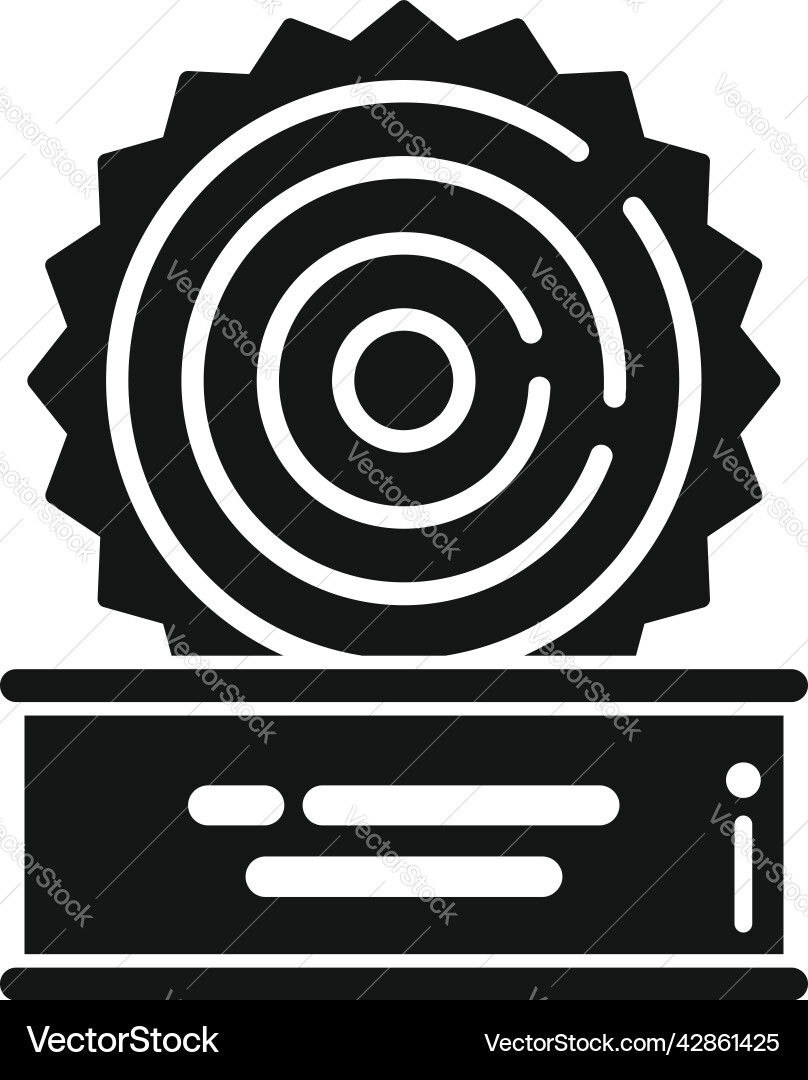 Fish tin can waste icon simple recycle Royalty Free Vector