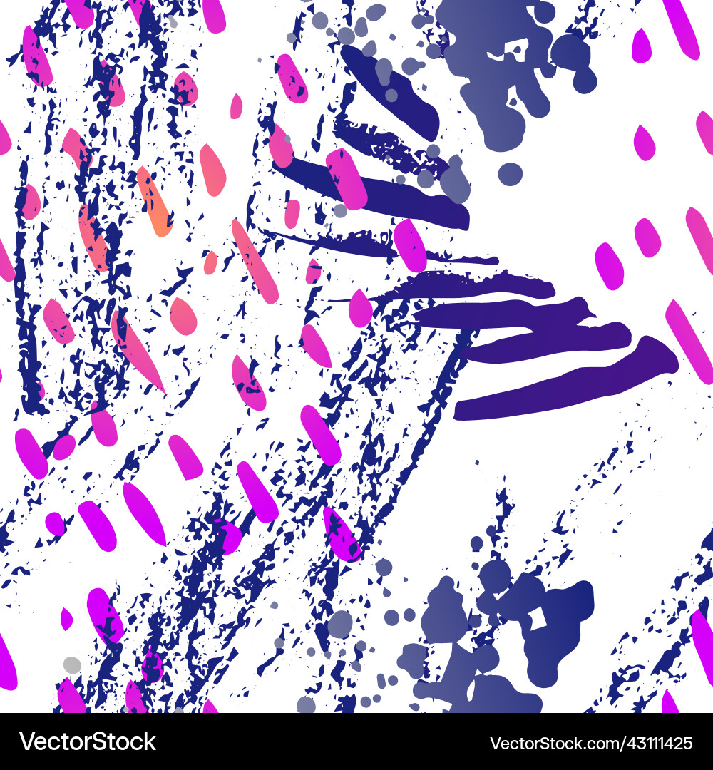Ink stains seamless pattern fashion concept Vector Image