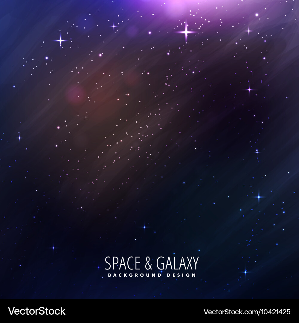 Stars filled in sky background Royalty Free Vector Image