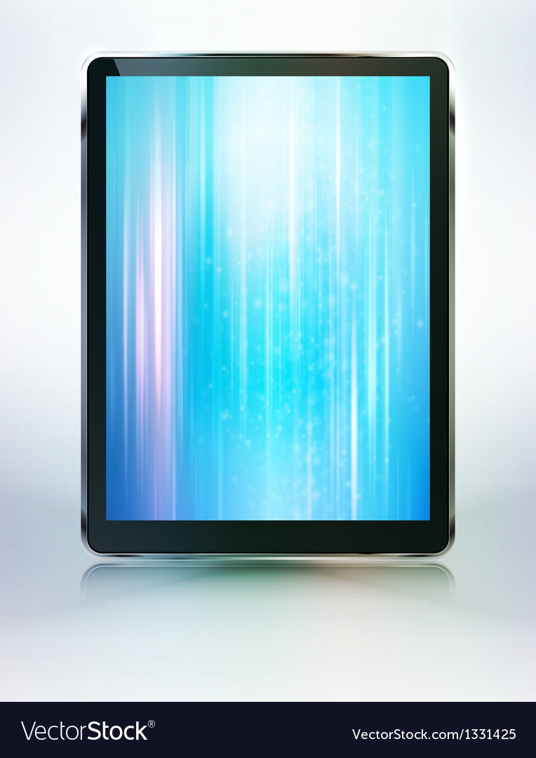 Tablet computer abstract background Royalty Free Vector