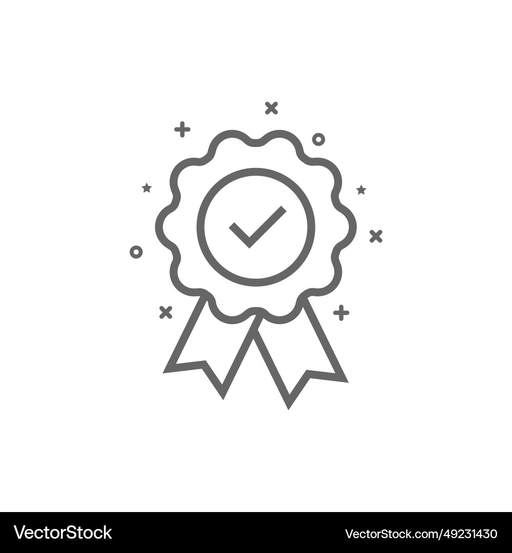 Eps10 of a guarantee icon Royalty Free Vector Image