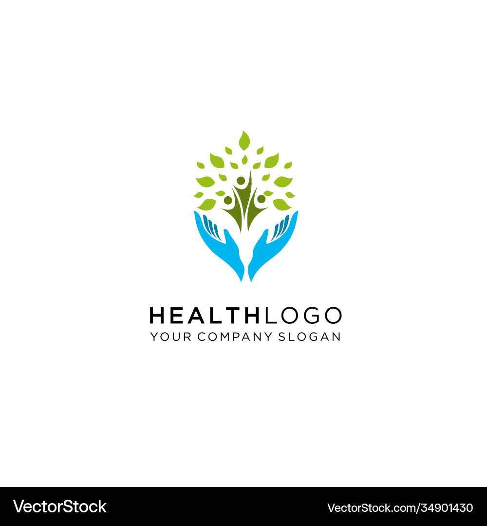Human healthy life logo template icon Royalty Free Vector