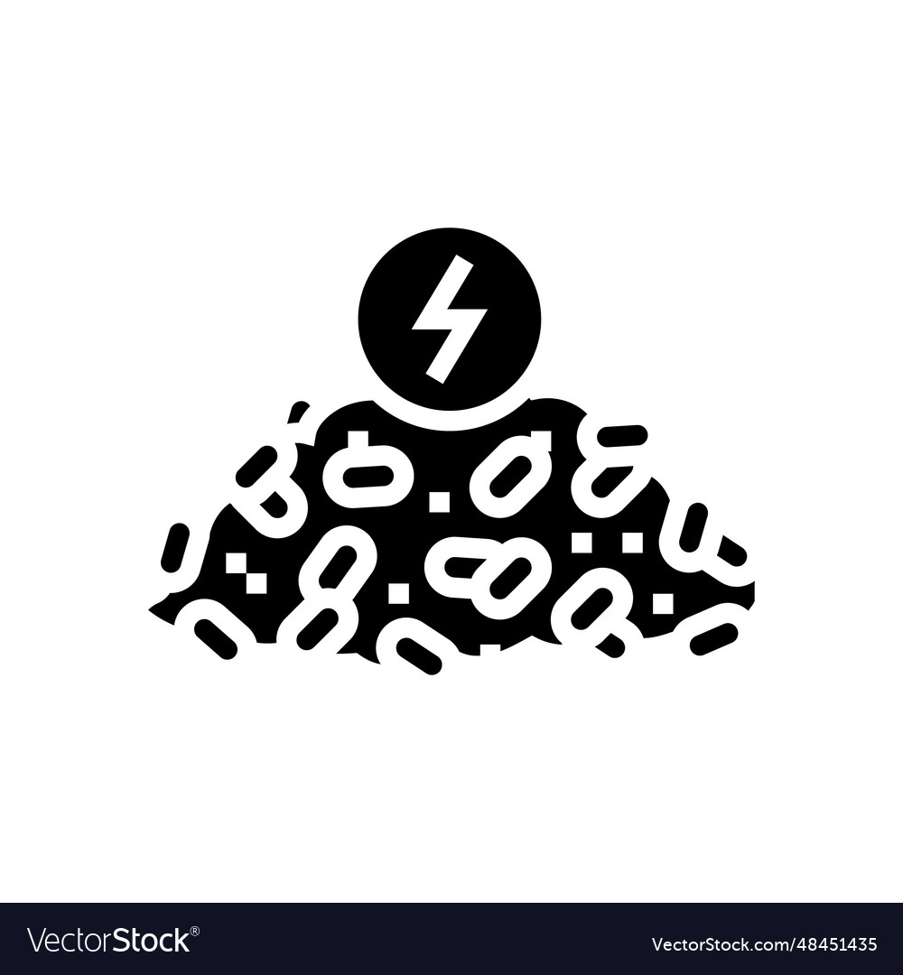 Biomass energy environmental glyph icon Royalty Free Vector Biomass energy environmental glyph icon Royalty Free Vector