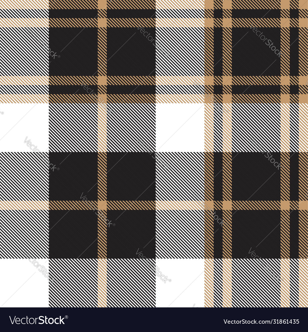 Brown plaid tartan seamless pattern Royalty Free Vector