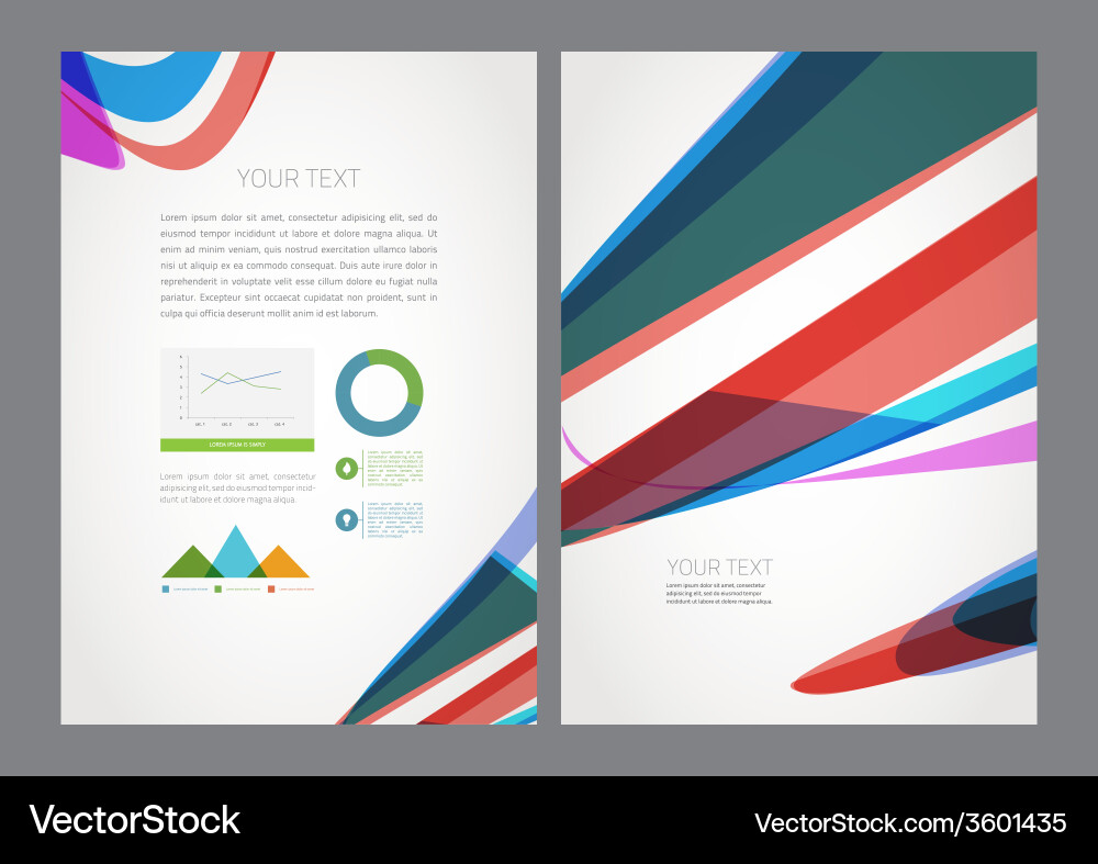 Business flyer magazine cover Royalty Free Vector Image