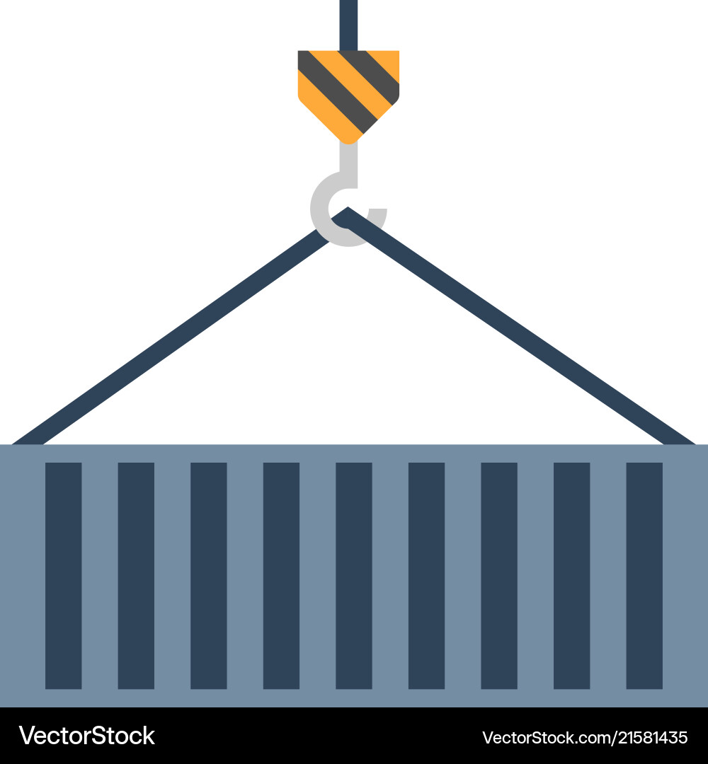 Container flat Royalty Free Vector Image - VectorStock