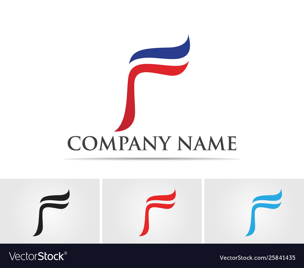 F letter icon Royalty Free Vector Image - VectorStock