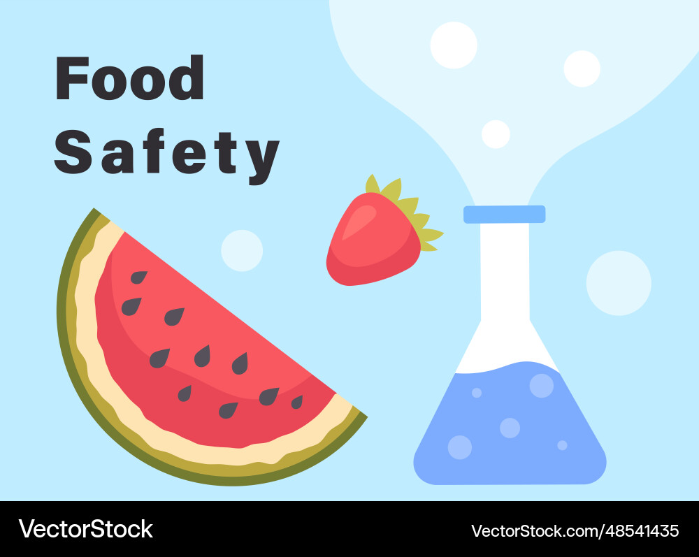 Food safety poster Royalty Free Vector Image - VectorStock