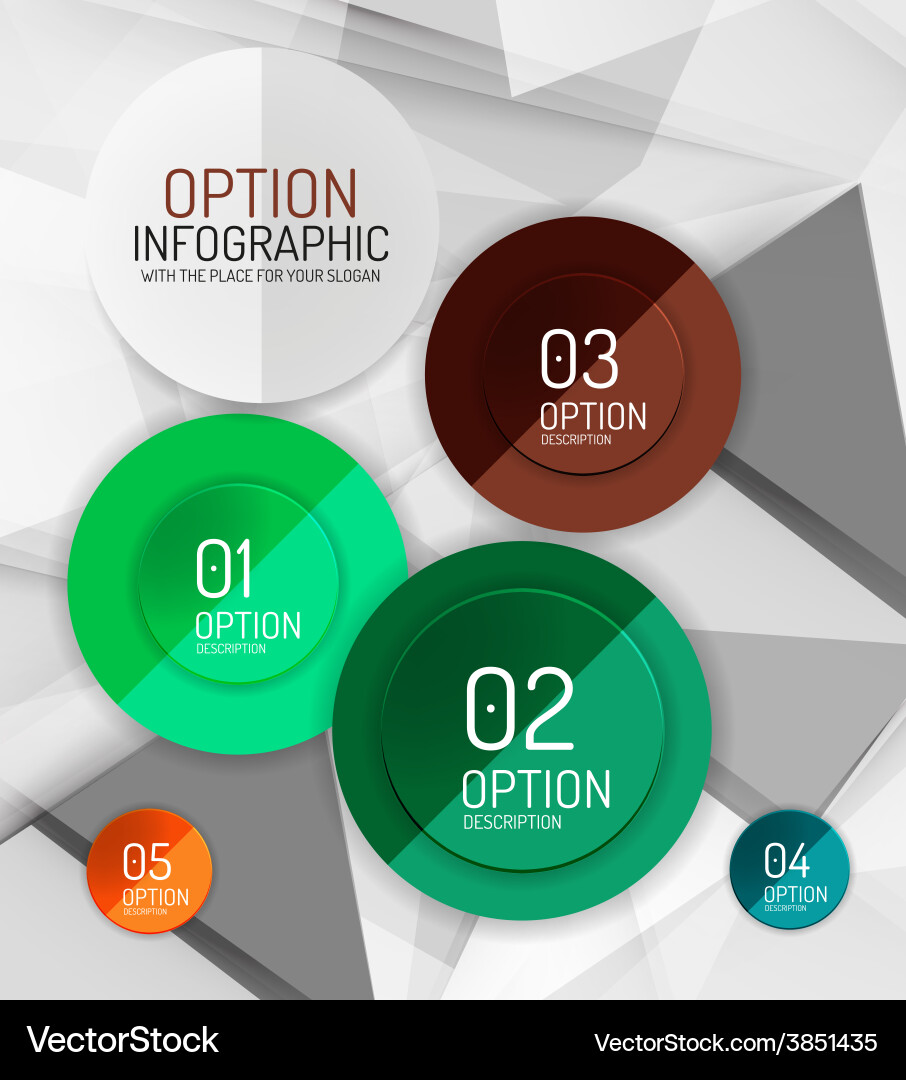 Fresh business abstract infographics Royalty Free Vector