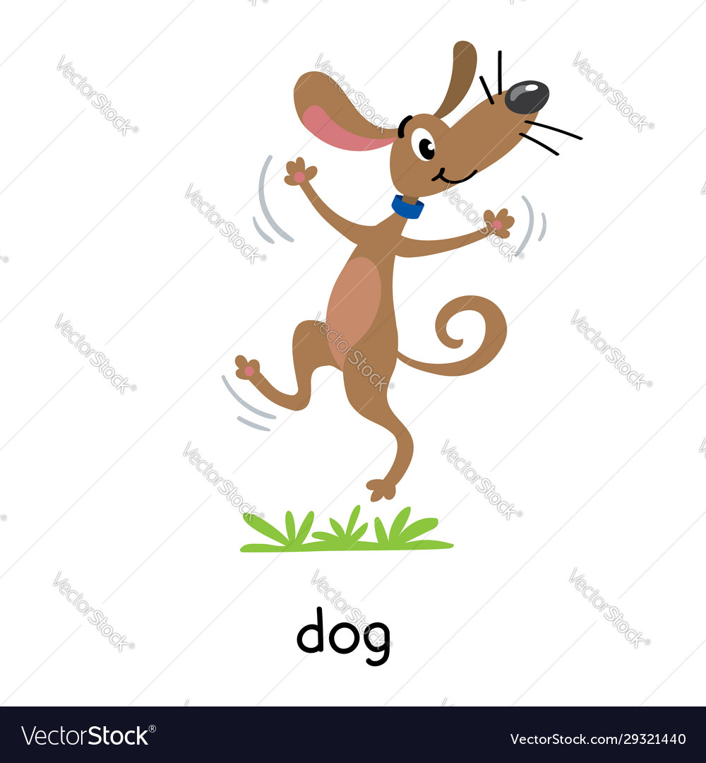 Funny dog farm animals series Royalty Free Vector Image