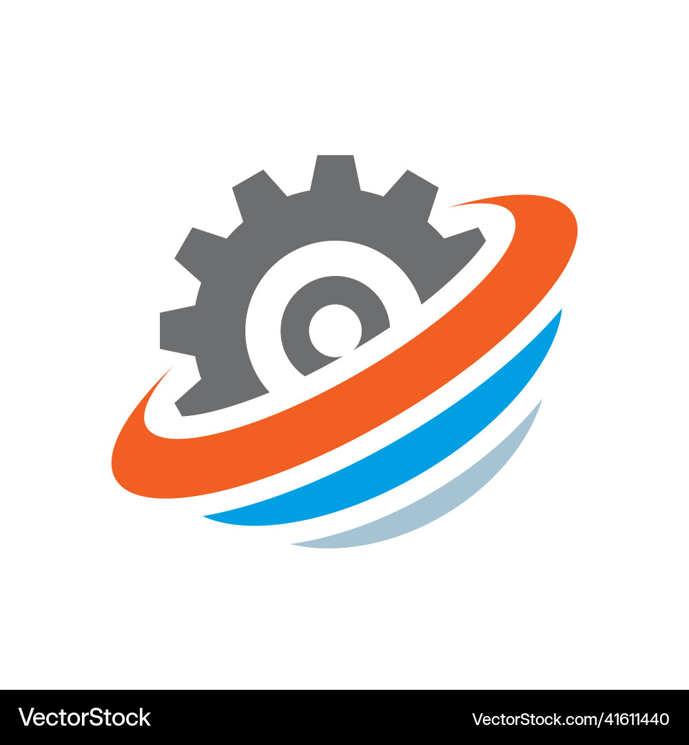 Gear - concept business logo template Royalty Free Vector
