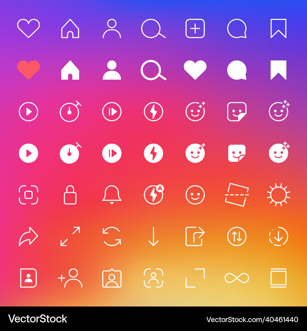 Internet social media icons Royalty Free Vector Image