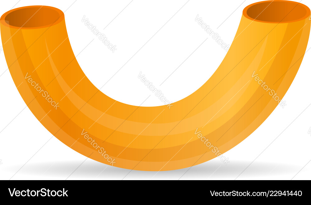Maccheroni pasta icon cartoon style Royalty Free Vector