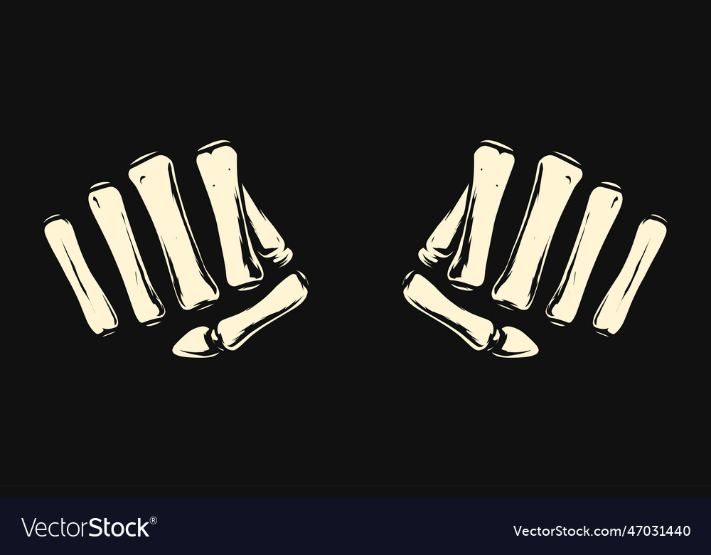 Skeleton hand Royalty Free Vector Image - VectorStock