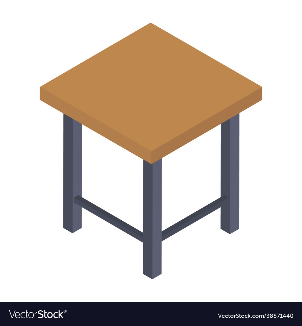 Vanity stool Royalty Free Vector Image - VectorStock
