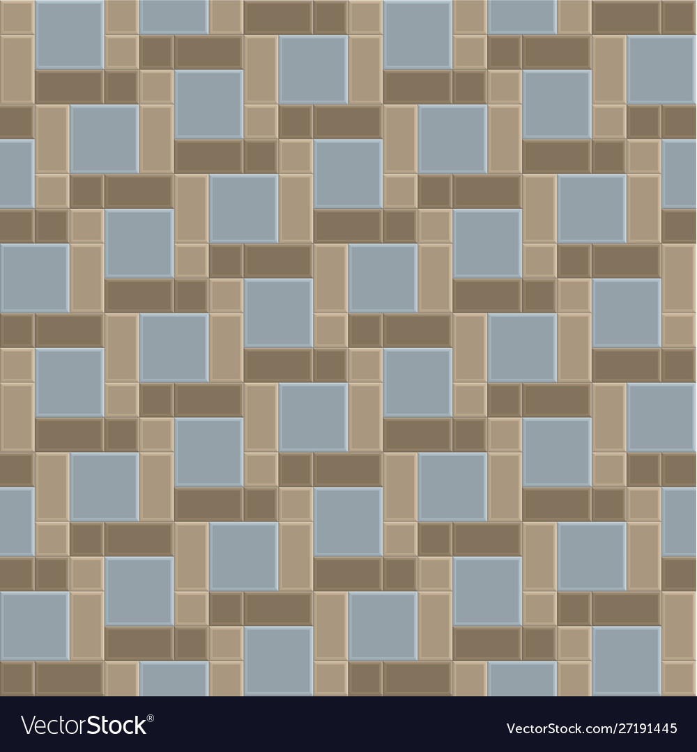 3d brick stone pathway pattern Royalty Free Vector Image