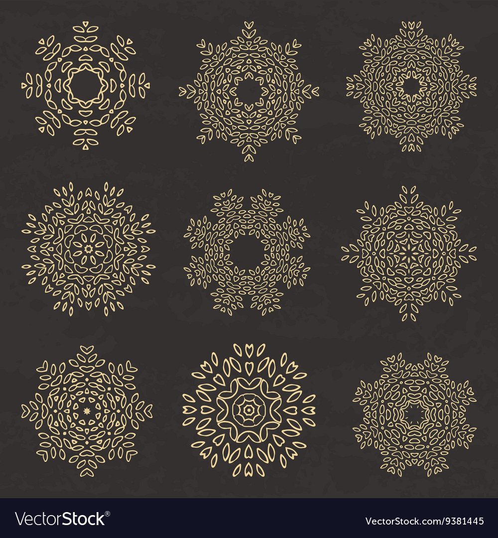 Circular patterns Royalty Free Vector Image - VectorStock