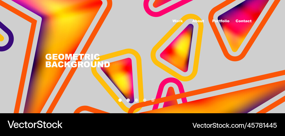 Geometric shapes minimalist abstract background Vector Image