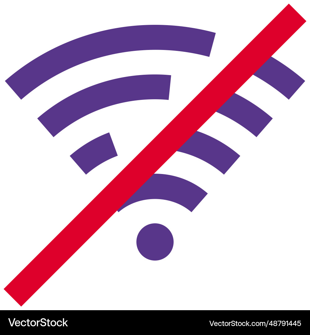 Lost or unavailability of internet connection Vector Image