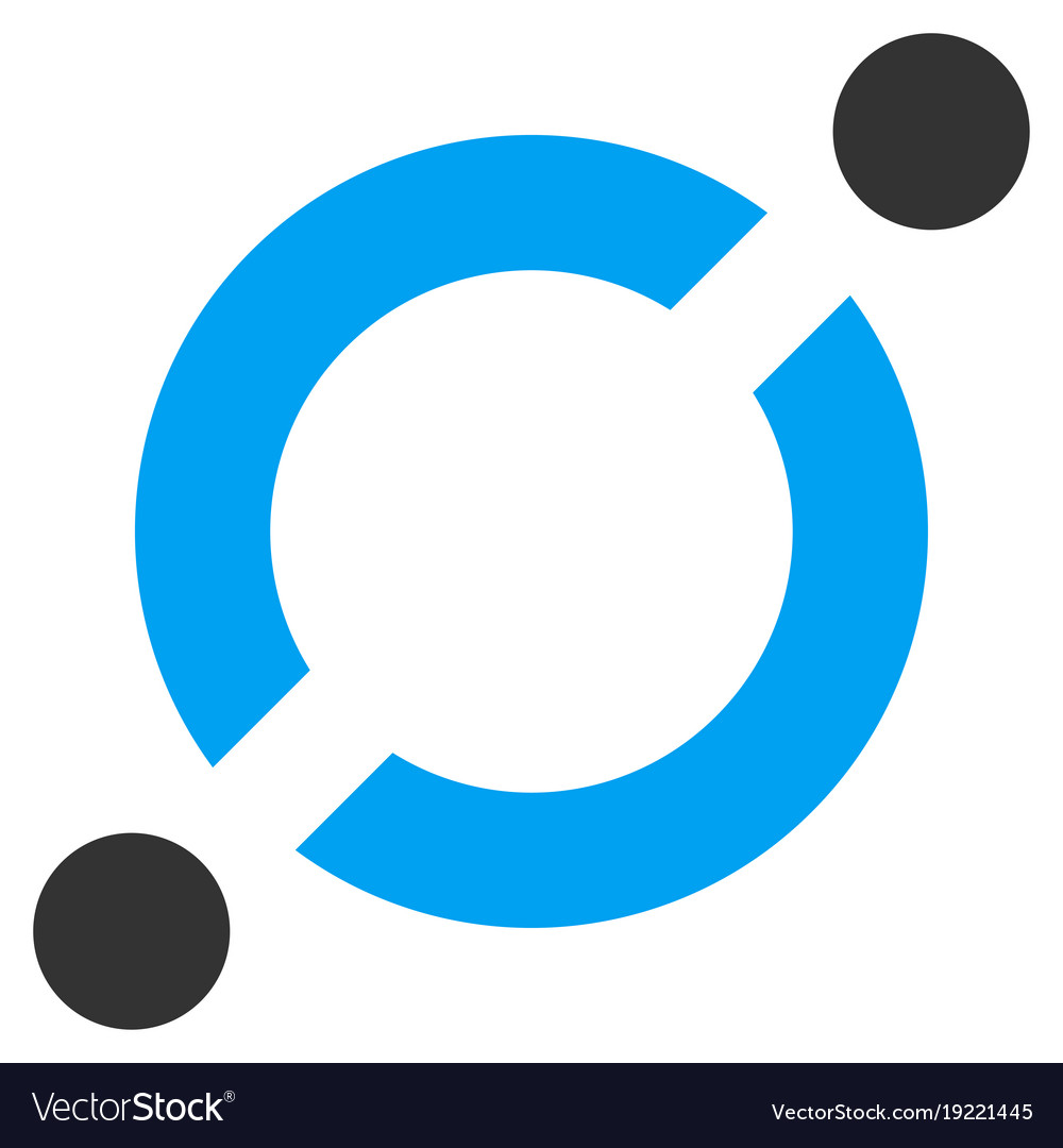 Node link flat icon Royalty Free Vector Image - VectorStock