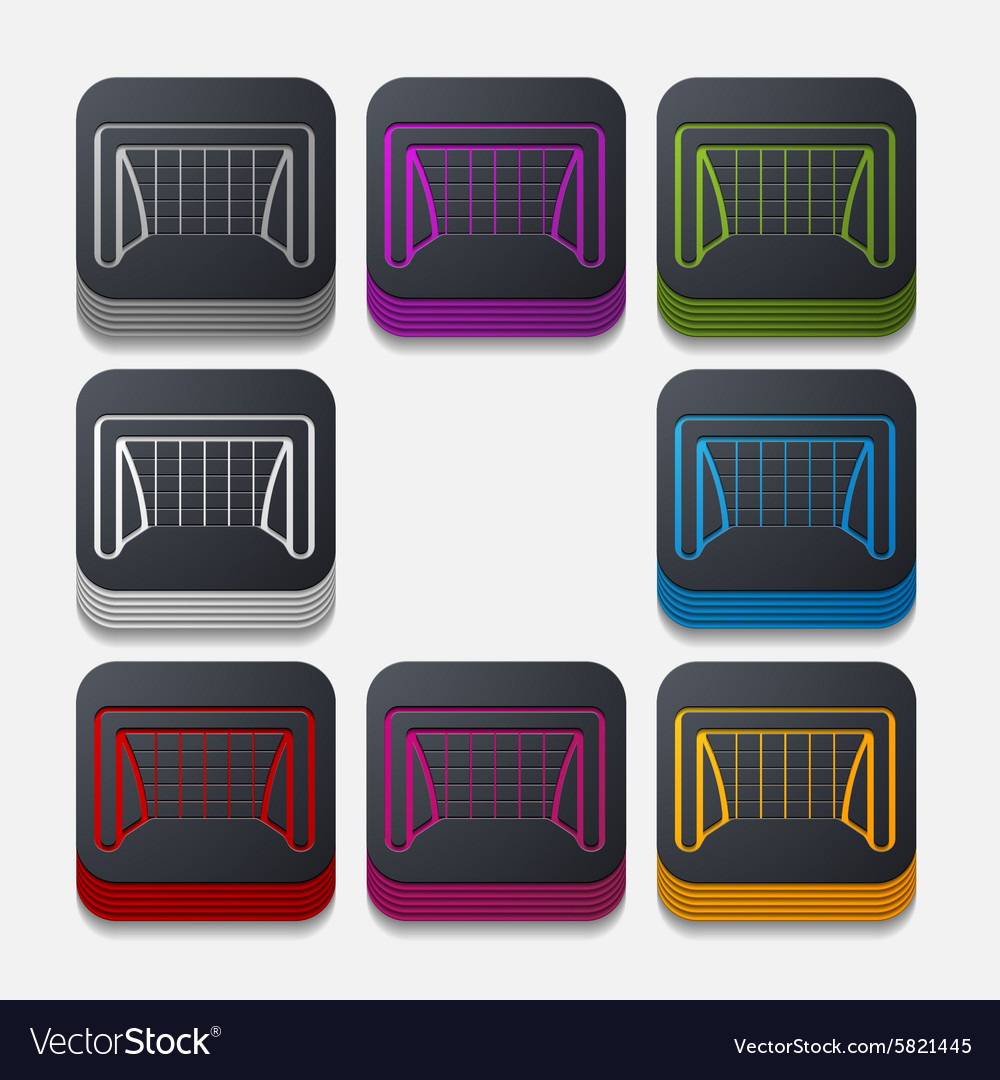 Square button gate Royalty Free Vector Image - VectorStock