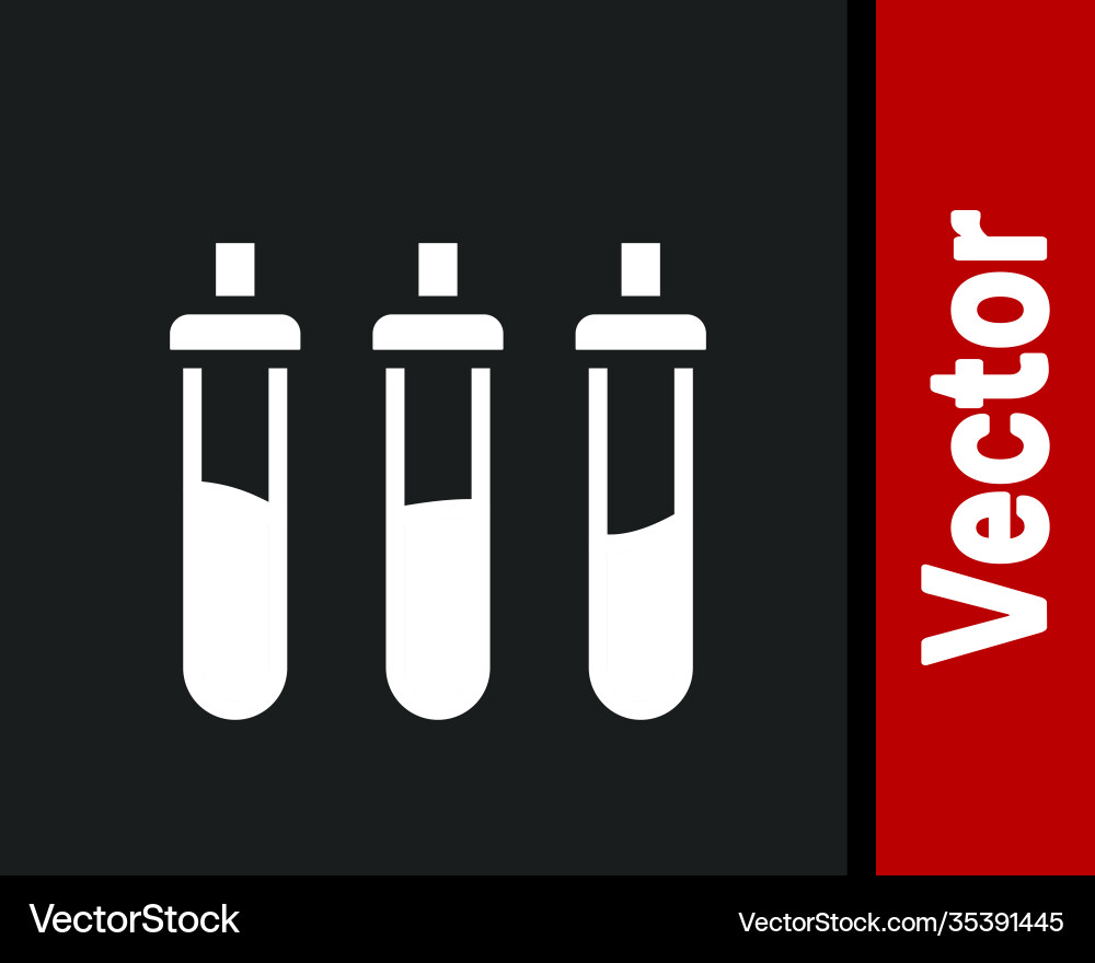 White reagent bottle for physics and chemistry Vector Image