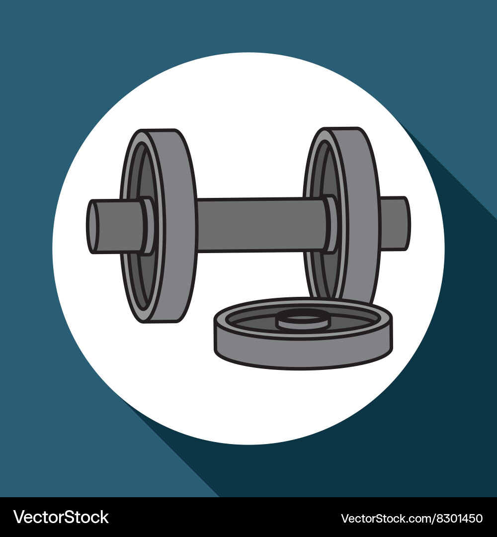 Fitness and gym design Royalty Free Vector Image
