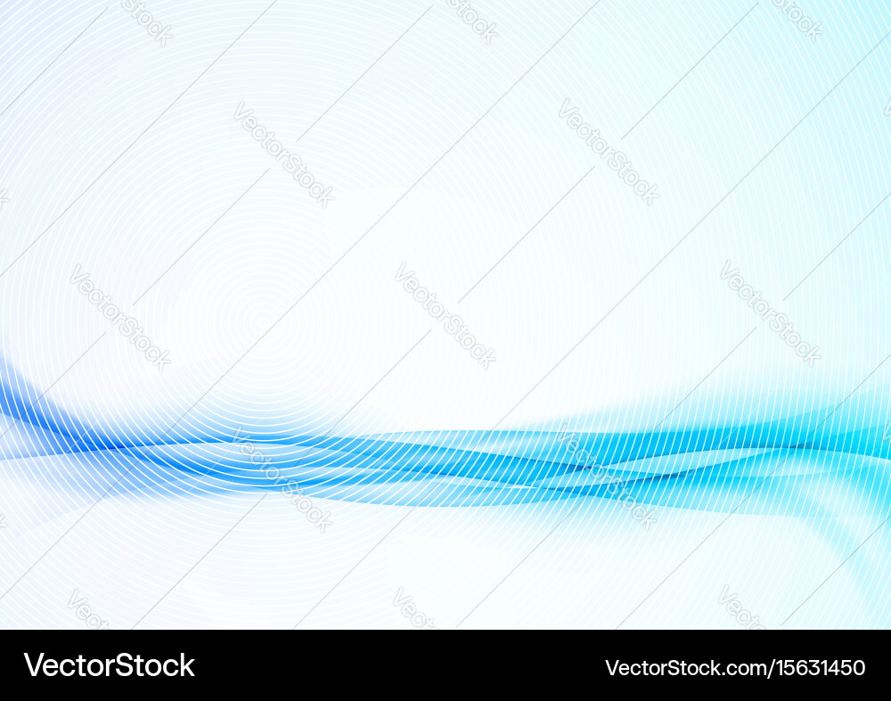 Modern abstract blue swoosh background wave Vector Image