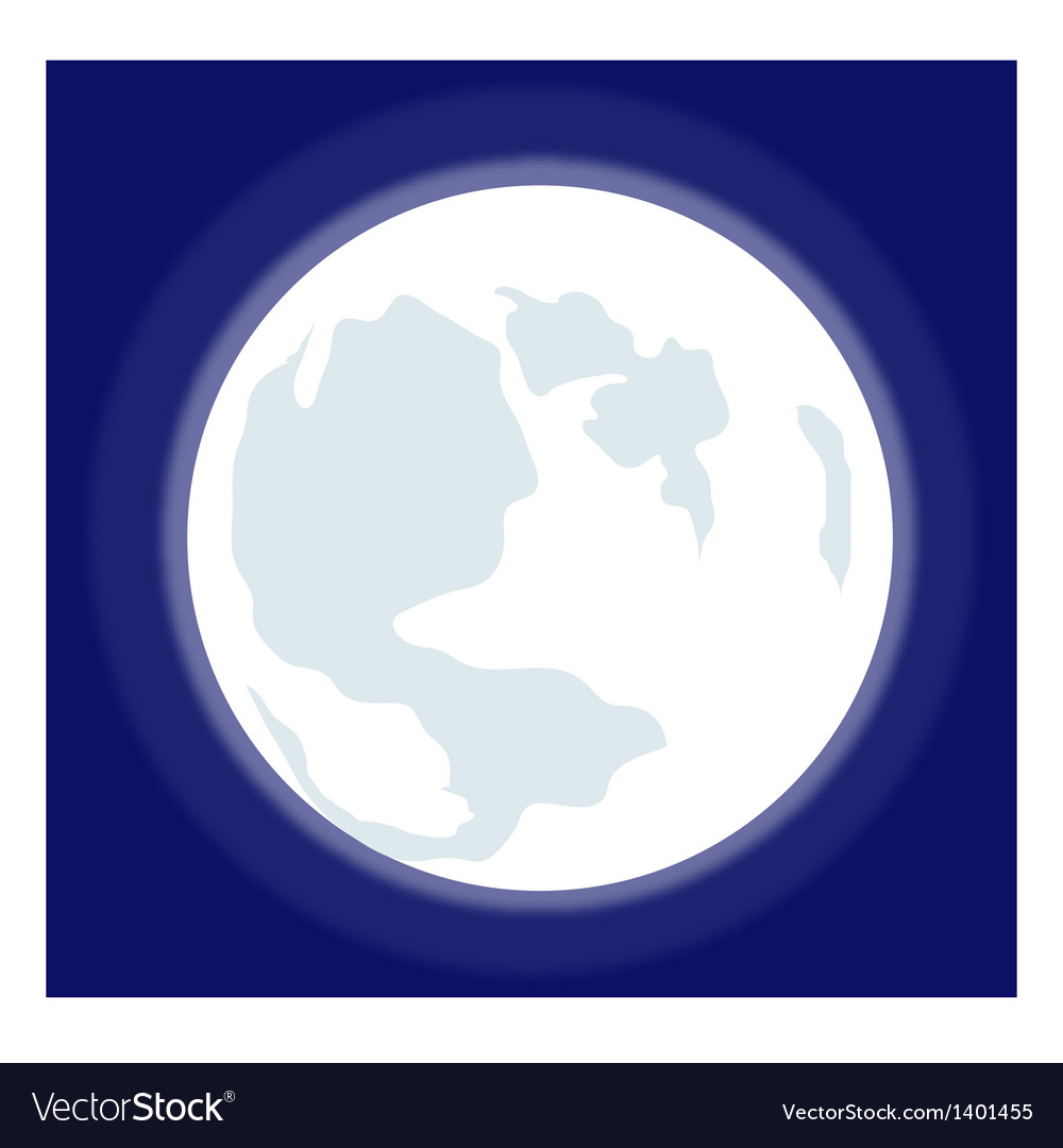 A full moon Royalty Free Vector Image - VectorStock