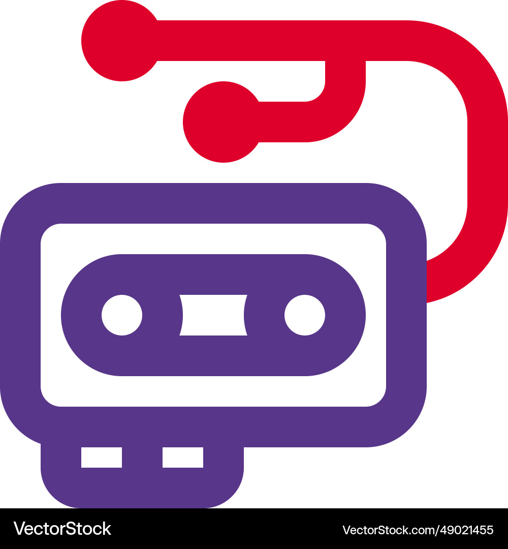 Antique device for audio recording and playback Vector Image