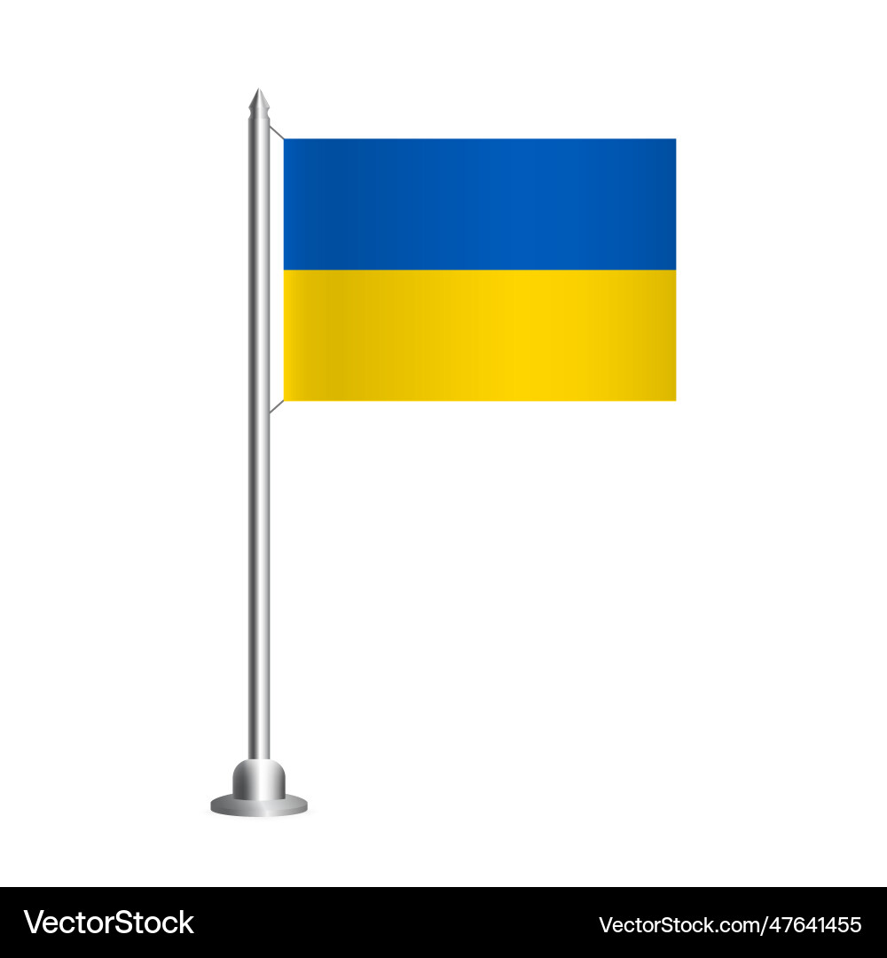 Flag of ukraine Royalty Free Vector Image - VectorStock