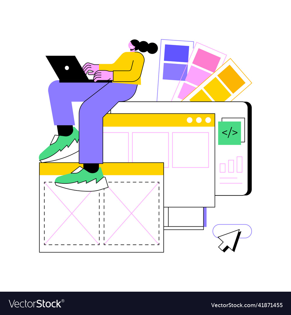 Interface design abstract concept Royalty Free Vector Image Interface design abstract concept Royalty Free Vector Image