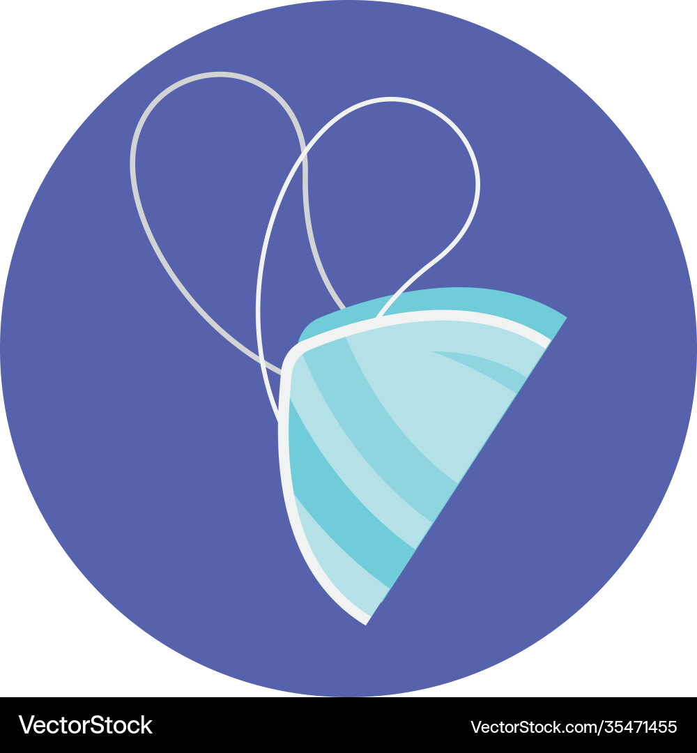 Medical mask accessory respiratory icon Royalty Free Vector