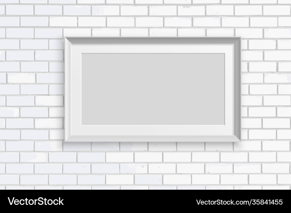 Realistic photo frame for placing images template Vector Image