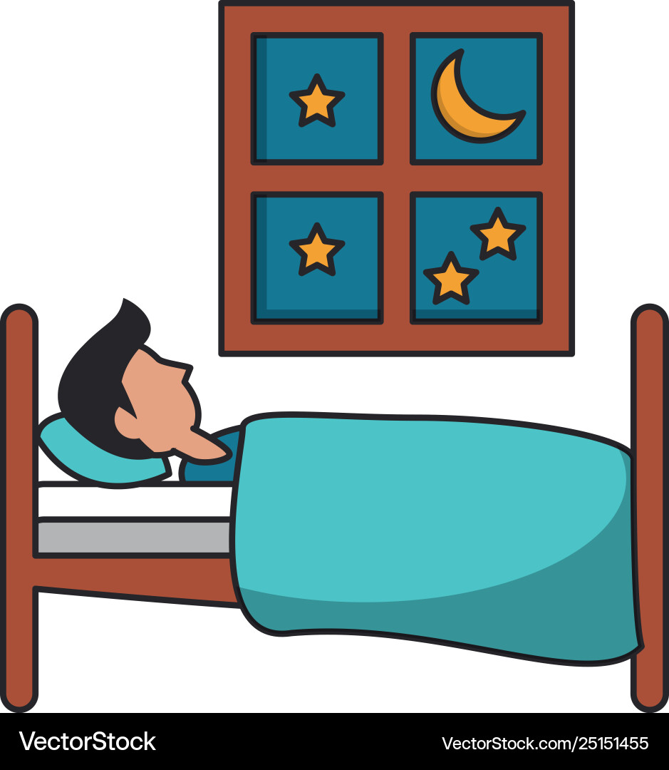 Sleep and rest cartoons Royalty Free Vector Image