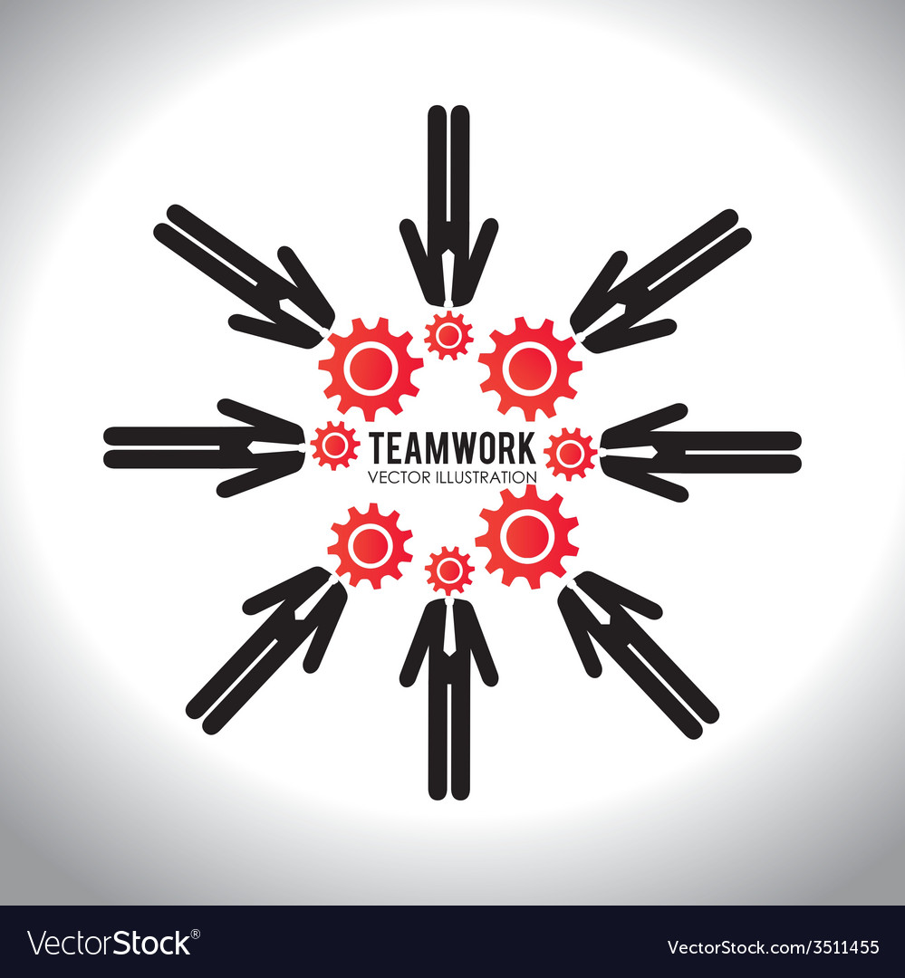 Teamwork design Royalty Free Vector Image - VectorStock