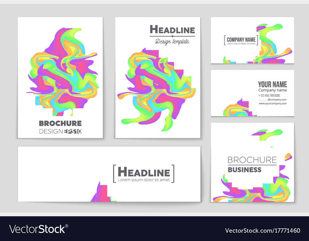 Abstract layout background set for art Royalty Free Vector