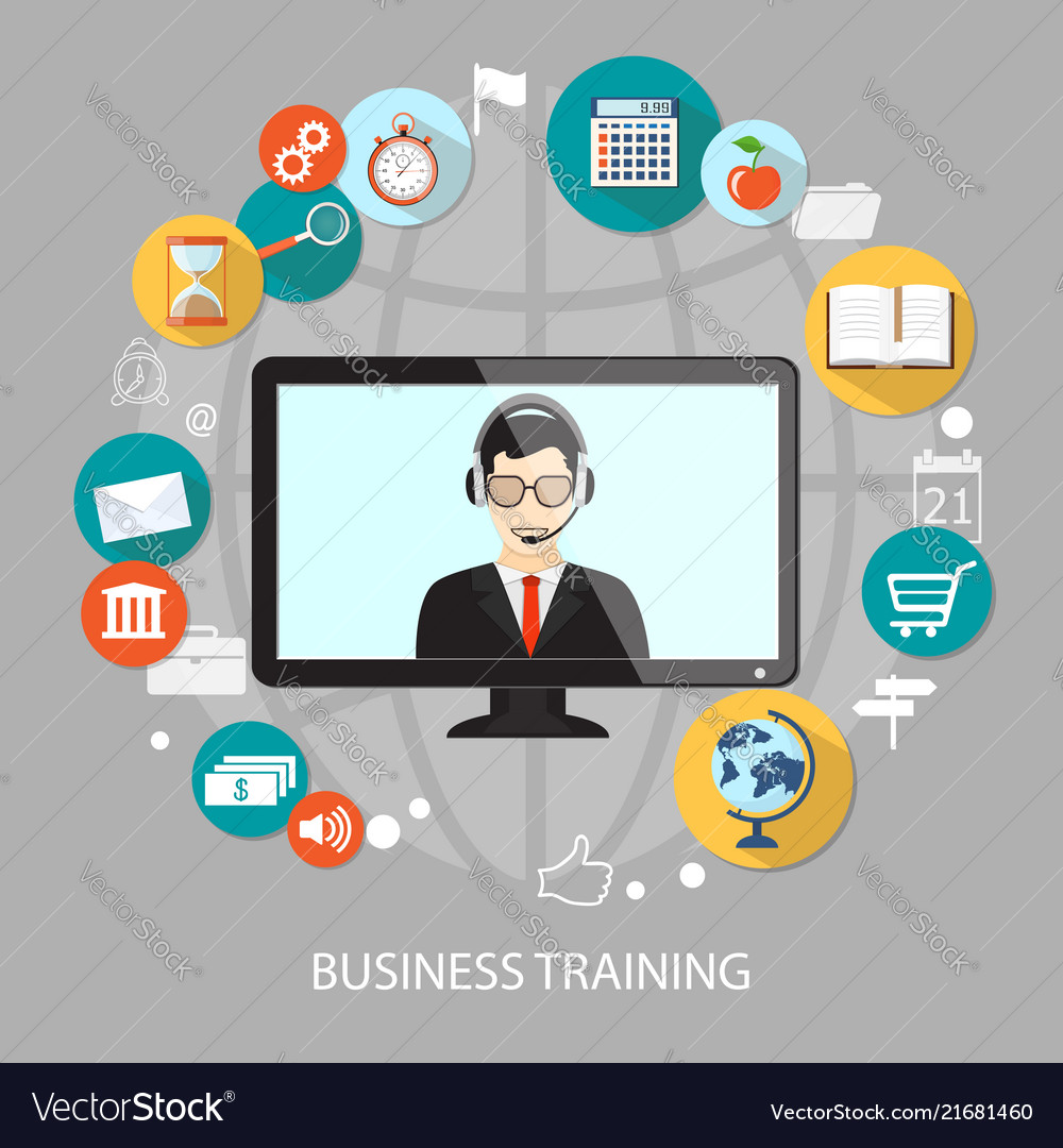 Business training Royalty Free Vector Image - VectorStock