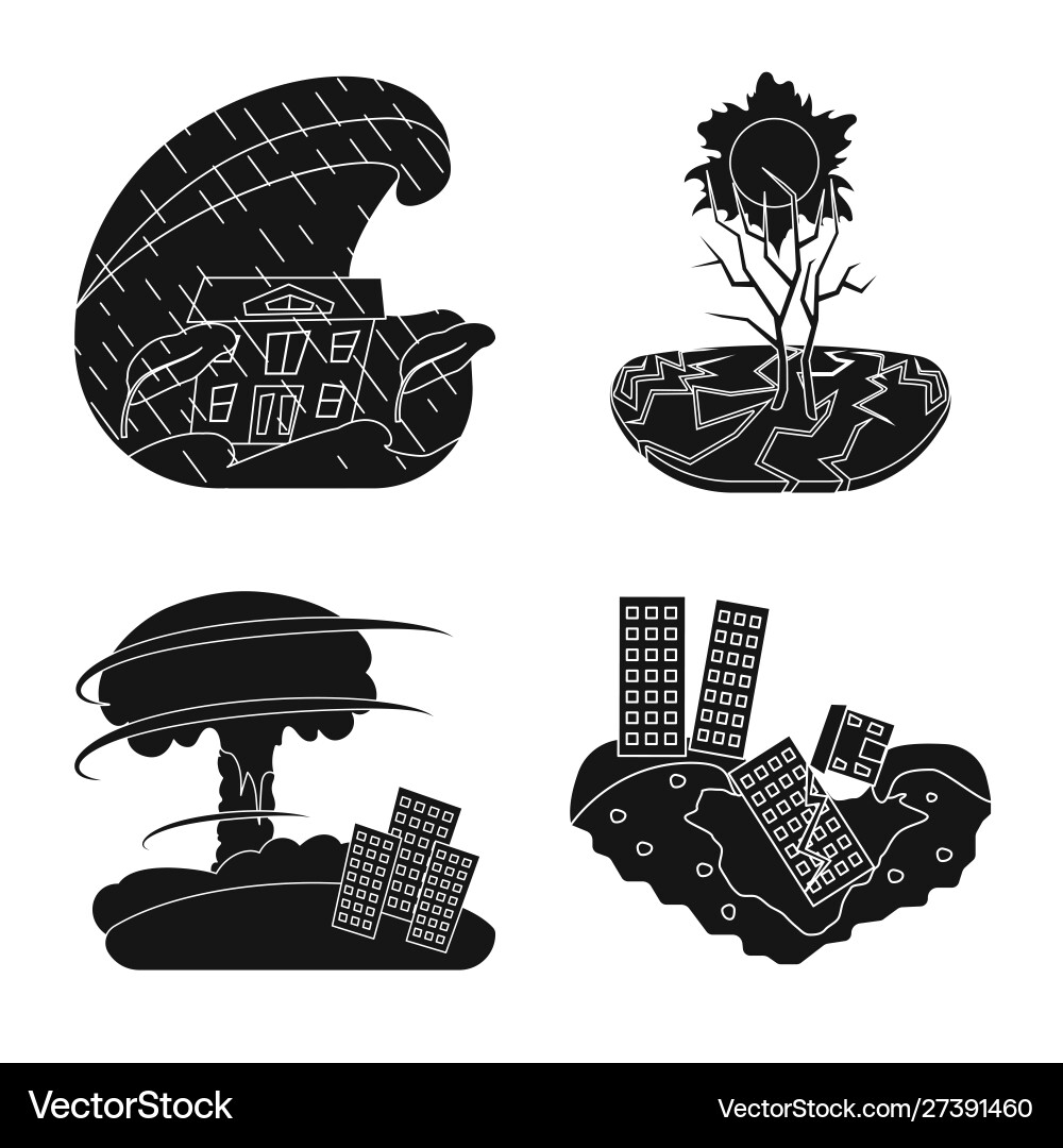 Calamity and crash icon Royalty Free Vector Image