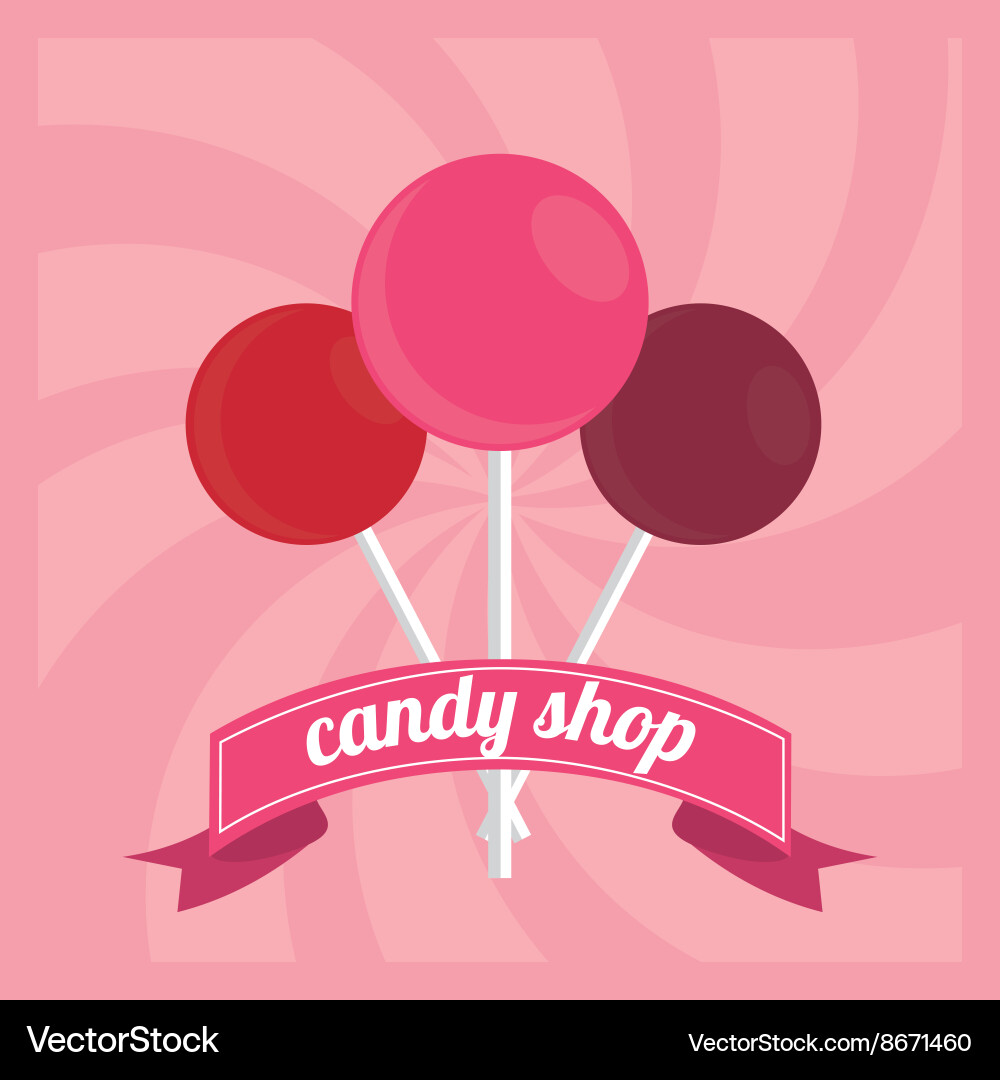 Candy design sweet icon dessert concept Royalty Free Vector